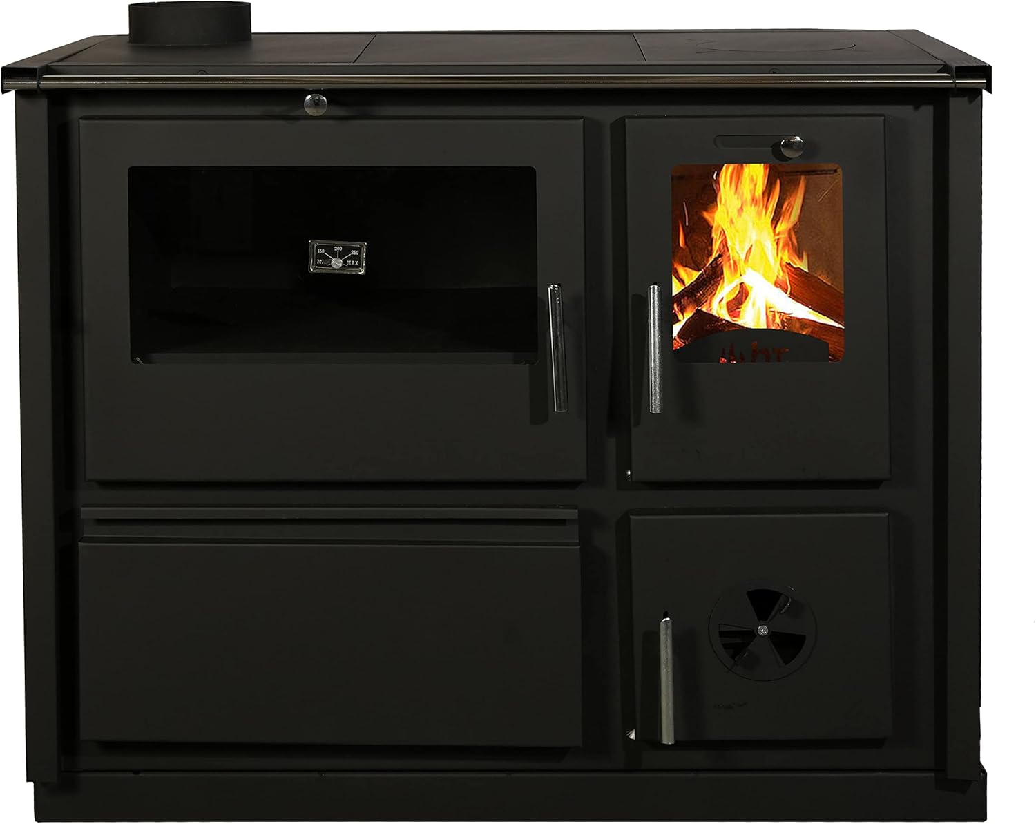 Termostufa a Legna con Forno BALKAN ENERGY Polar HTTE, 28 kW : Amazon ...