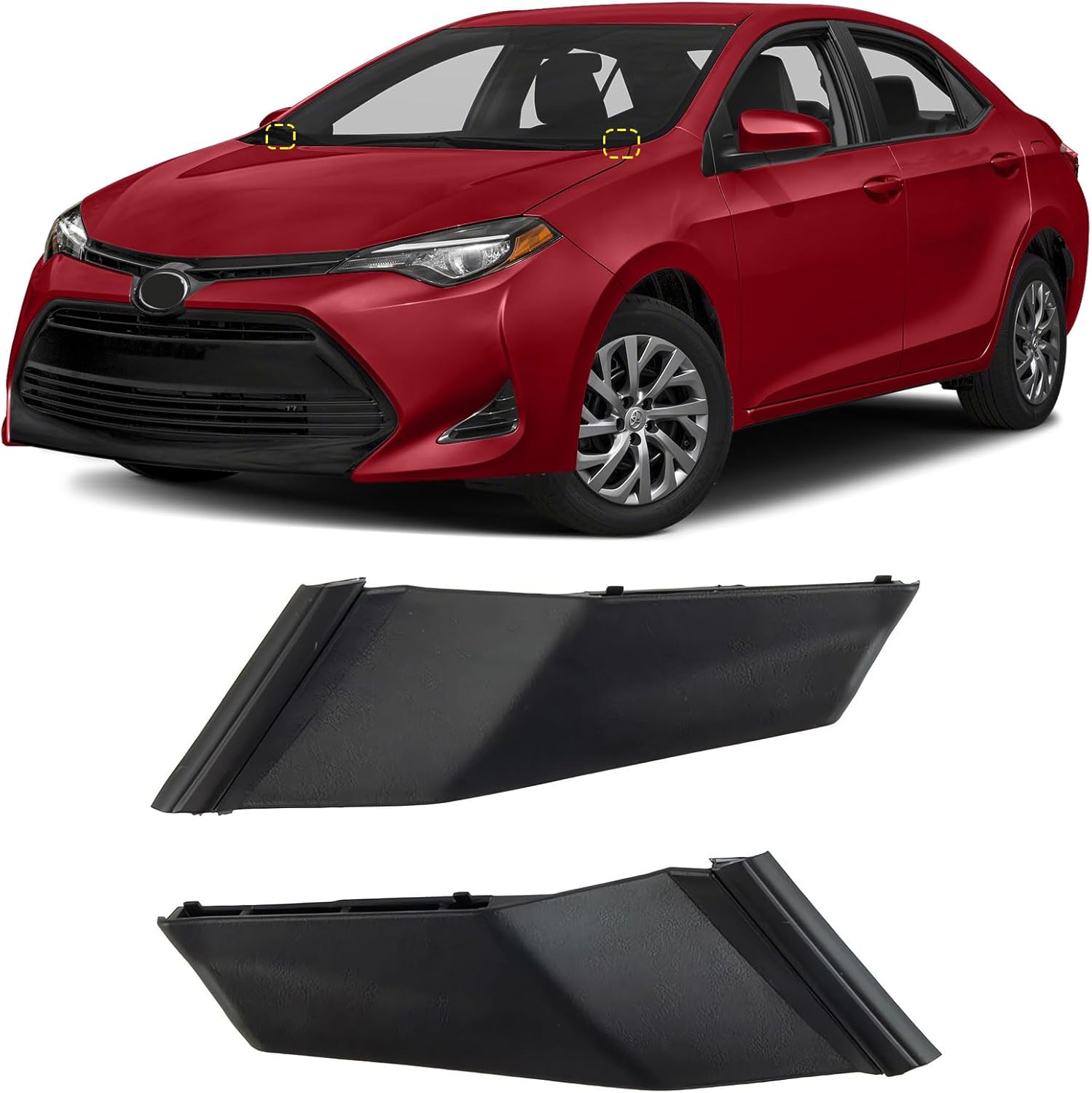 Amazon.com: YUNHECAM Front Windshield Wiper Cowl Side Cover Panel Trim ...