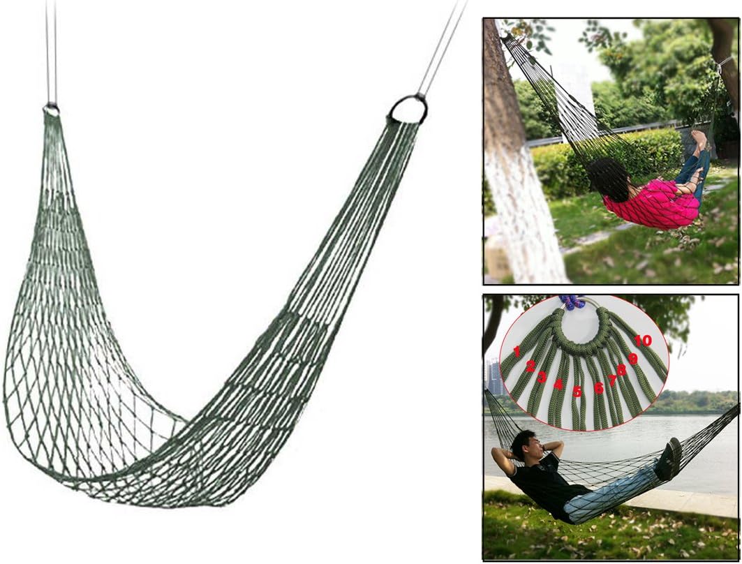 Itian Hammock Outdoor Camping Survival Travel Camping Hammock Nylon ...