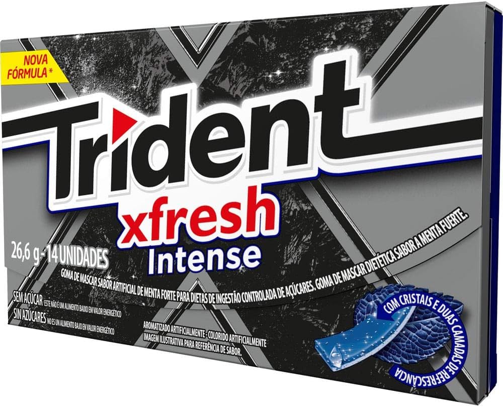 Trident Gomas de Mascar Fresh Intense, 26,6g | Amazon.com.br
