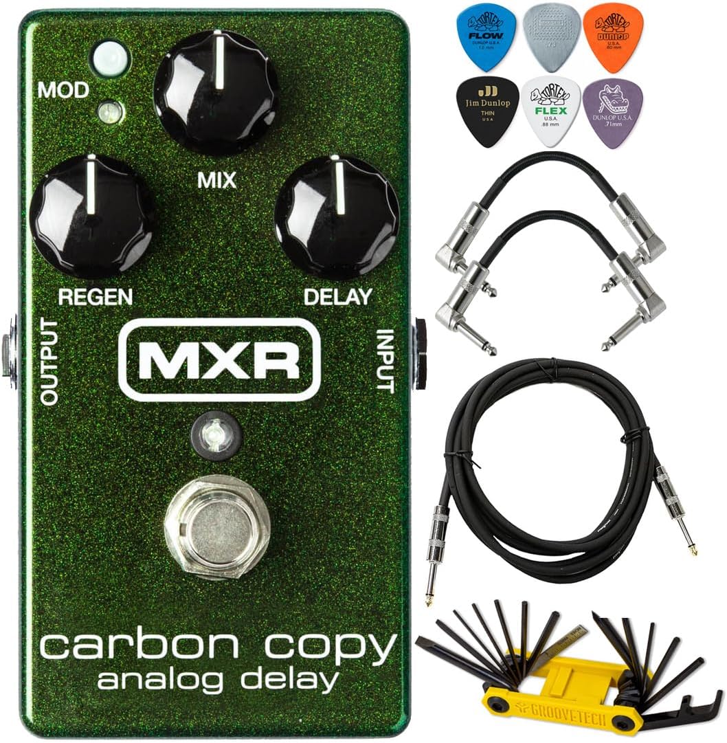 Amazon.com: MXR M169 Carbon Copy Analog Delay Electric Guitar Effects Pedal with Tonebird Patch ...