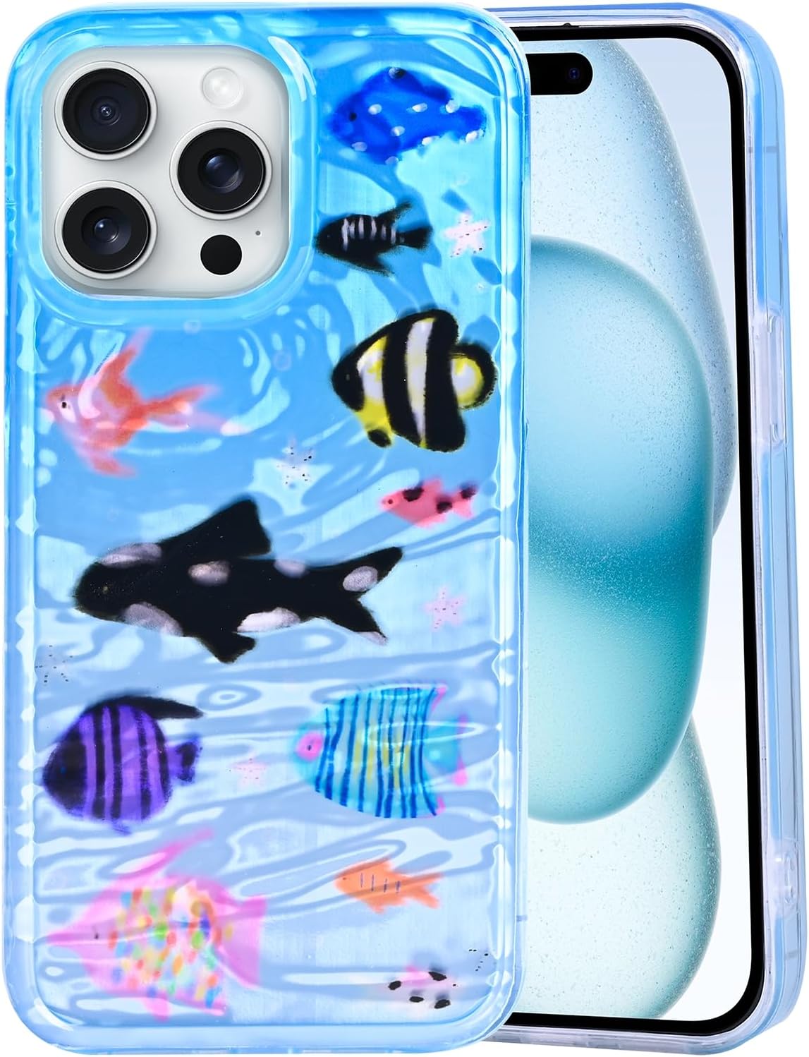 Amazon.com: Pajony Cases for iPhone 13 Pro, Lovely Aquarium Ocean Fish ...