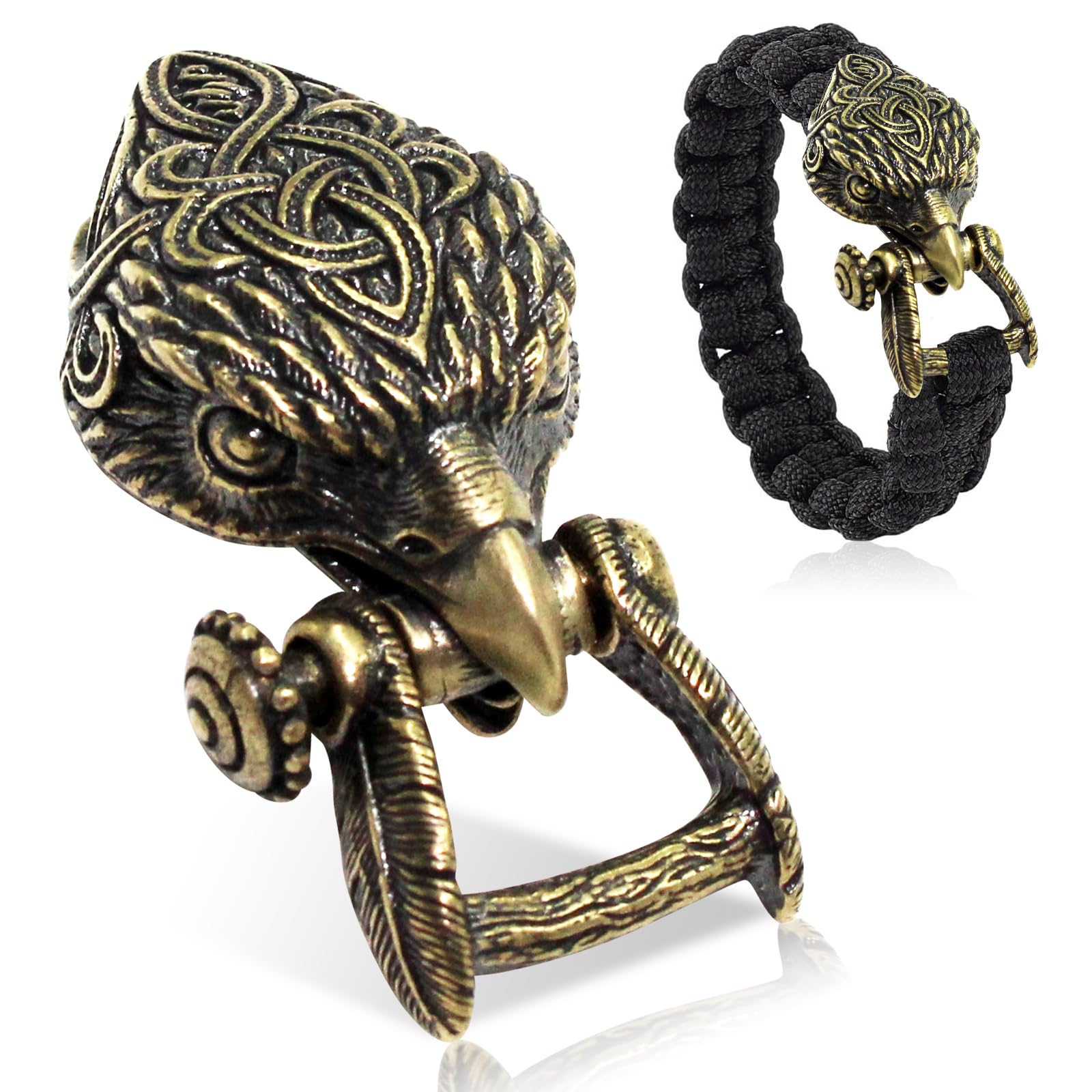 Amazon.com: GeryVtee Eagle Paracord Buckles，Brass Paracord Bracelet ...