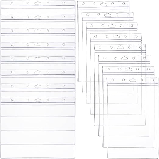 Amazon.com : 16Pack A4 Horizontal and Vertical PVC Plastic Sleeves ...