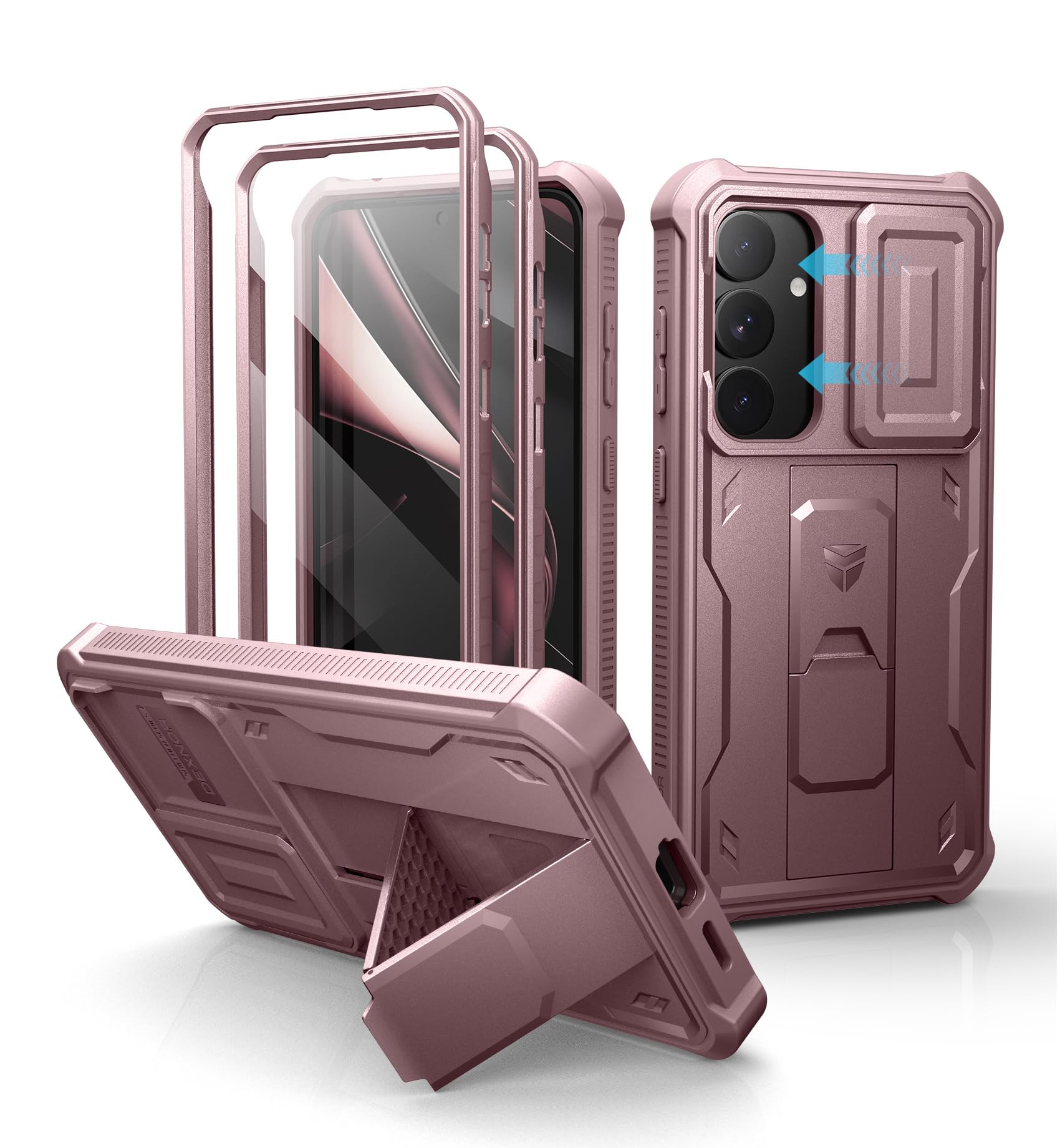 Amazon.com: Dexnor for Samsung Galaxy S25 Plus Case with Built-in Slide Camera Cover & Screen ...