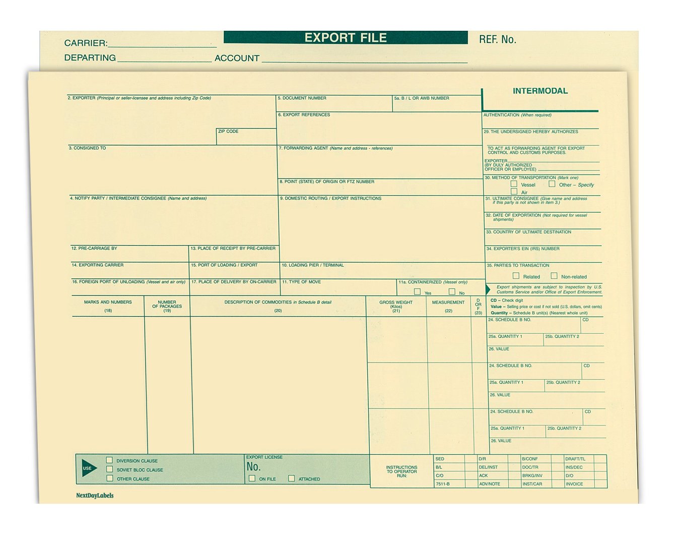 Amazon.com : Export File Folder (100 Per Case) : Office Products