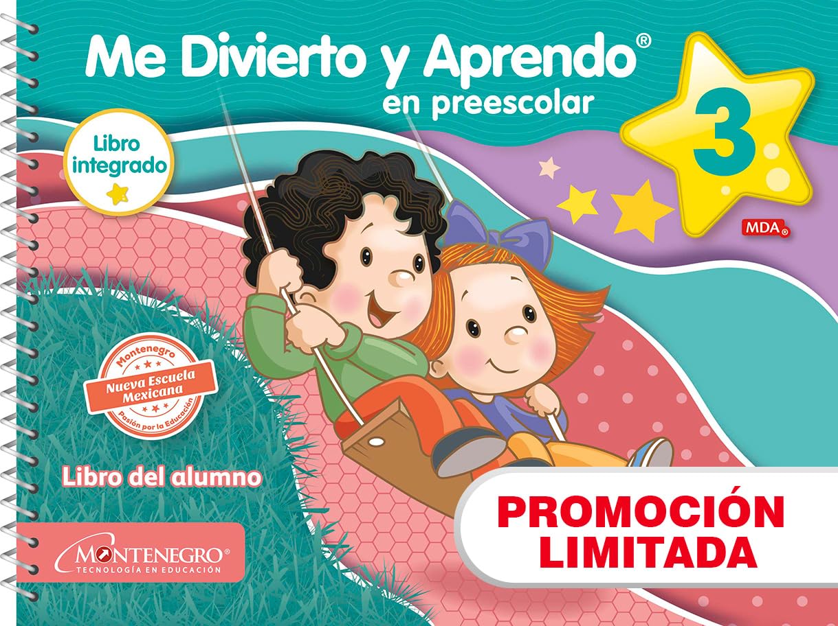 MDA Me divierto y Aprendo en Preescolar libro y cuaderno del alumno 3ro ...