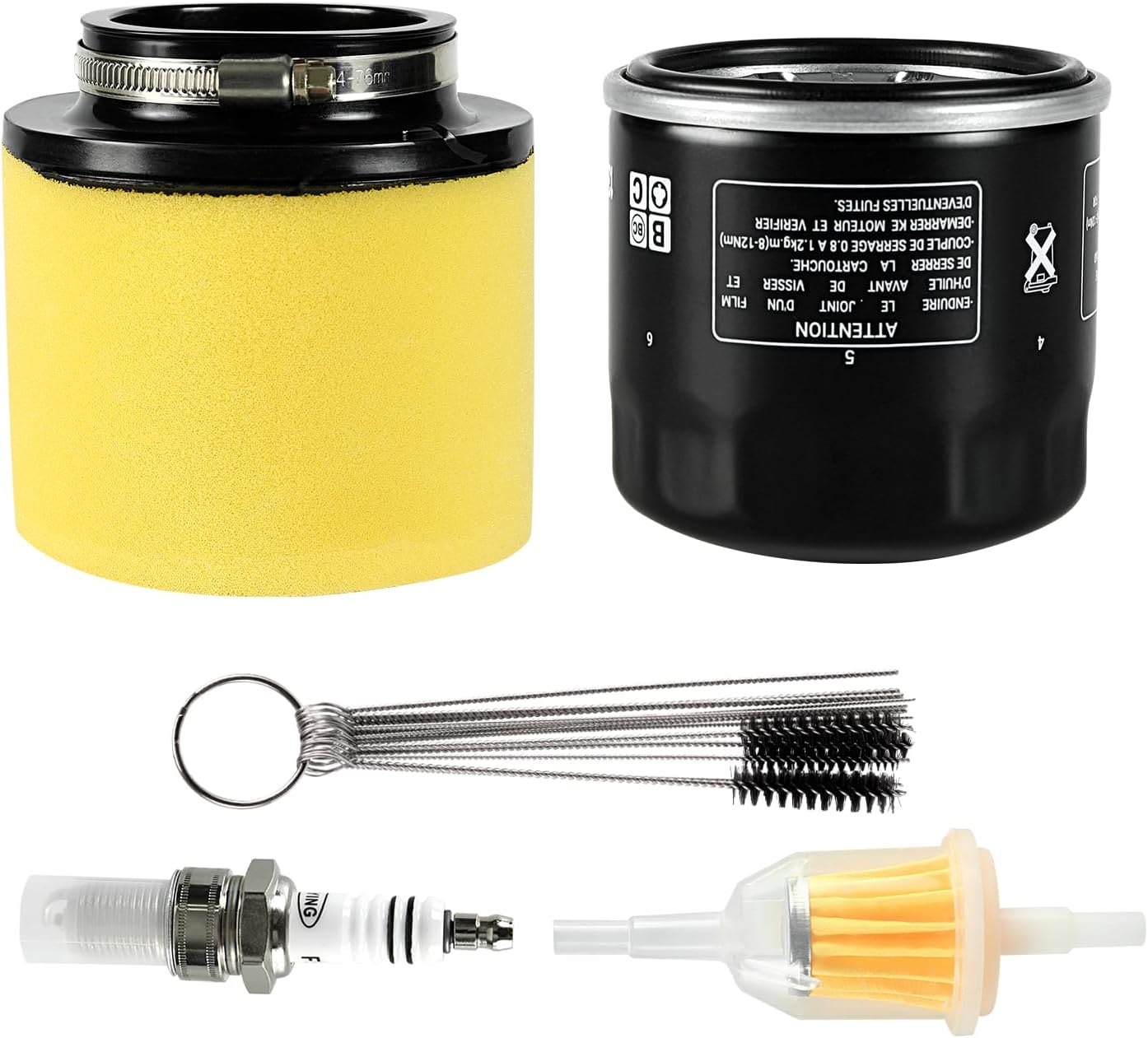 Amazon.com: Dual Stage Air Filter with Fuel Filter Oil Filter Spark ...