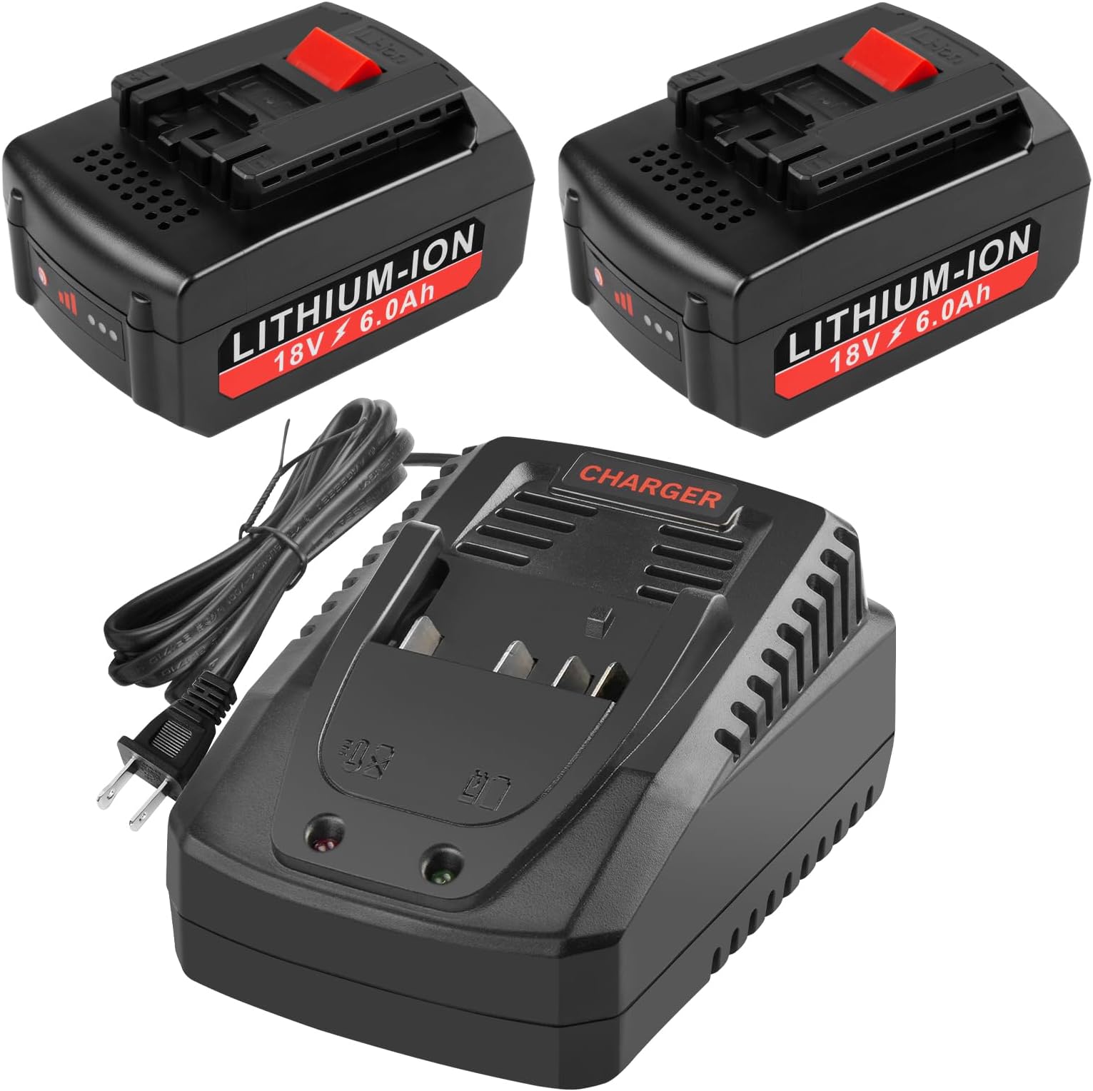 Amazon.com: 6.0Ah 18V Lithium Replacement for Bosch Battery and BAT609 ...