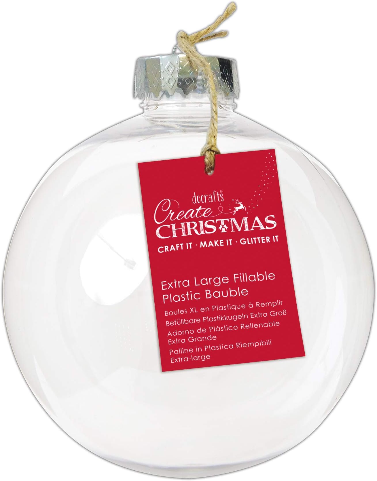 Create Christmas Fillable Bauble, Extra Large : Amazon.co.uk: Home ...