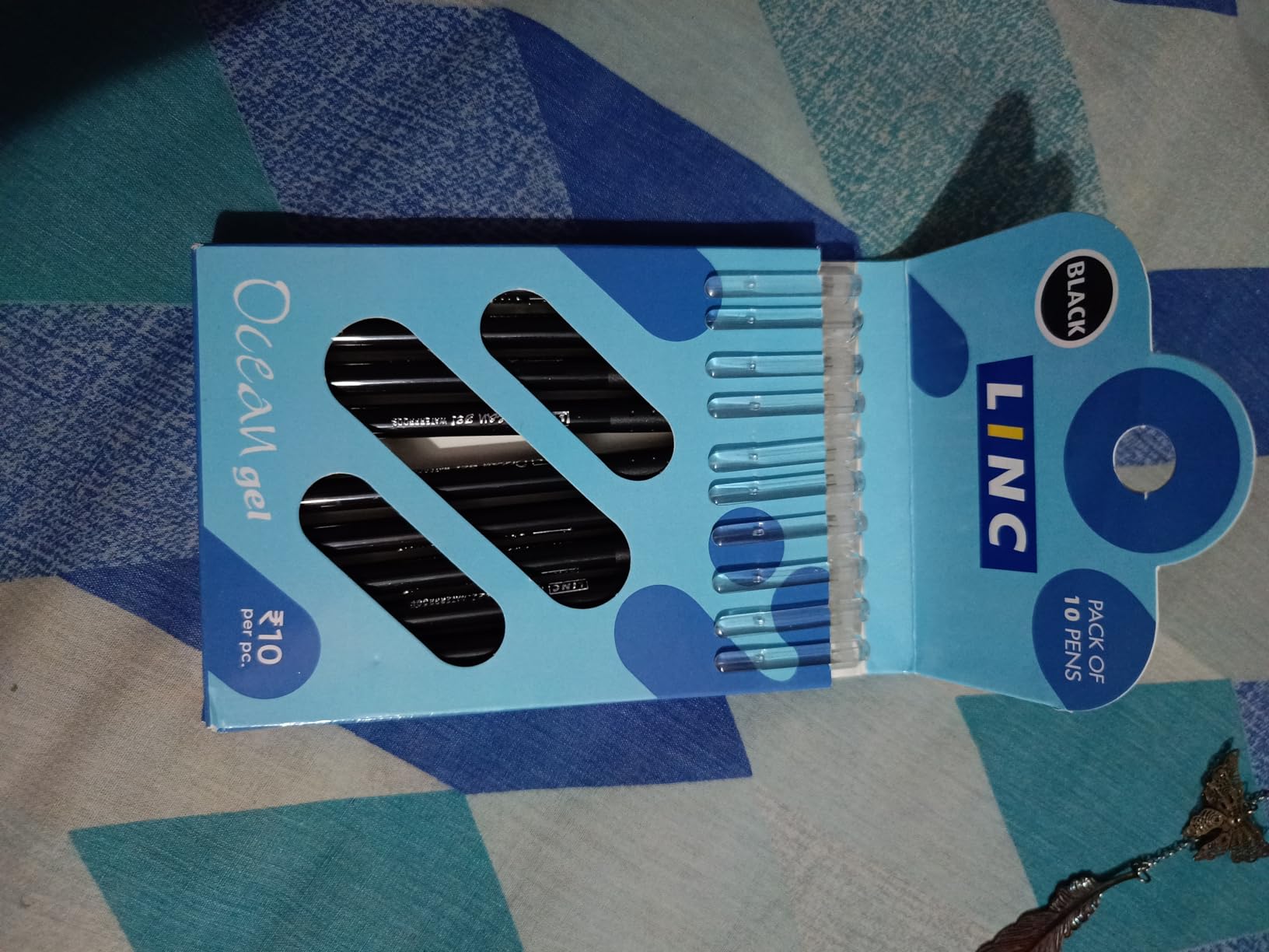 Linc Ocean Classic 0.55mm Gel Pen | Black Ink | Set Of 10 : Amazon.in ...