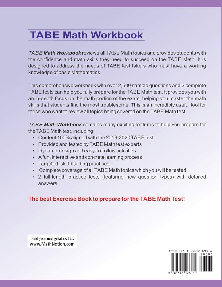 Tabe Math Worksheets