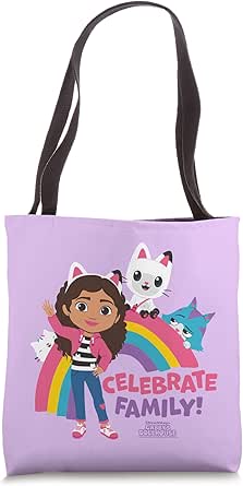 Amazon.com: DreamWorks Gabby’s Dollhouse Celebrate Family Tote Bag ...