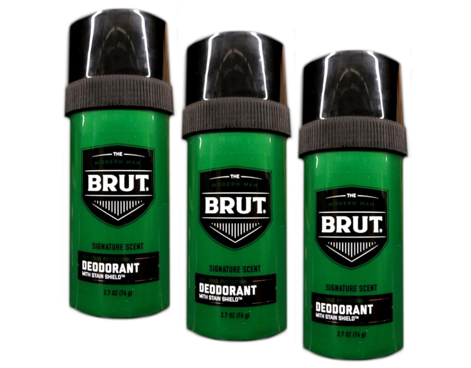 Amazon.com : Brut Deodorant 2.7 Ounce Round Solid Classic - Pack of 3 ...