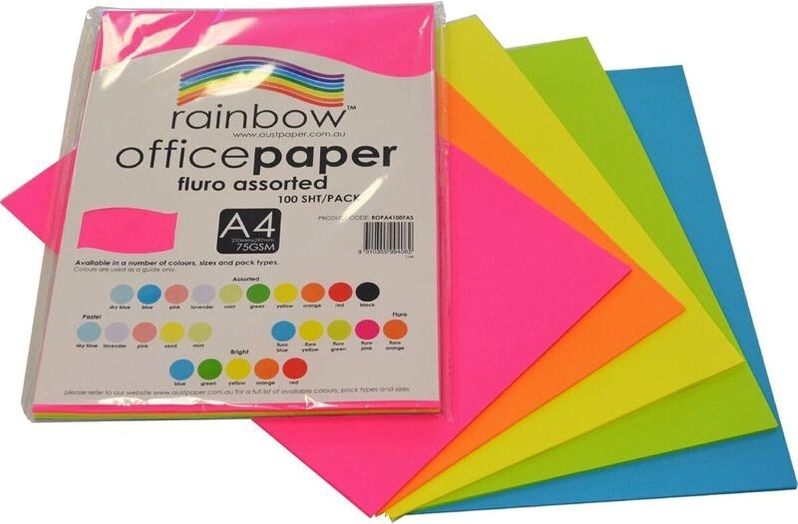 Size A4 Colored Printer Paper Copy Paper Craft Projects Pack of 100 20 ...