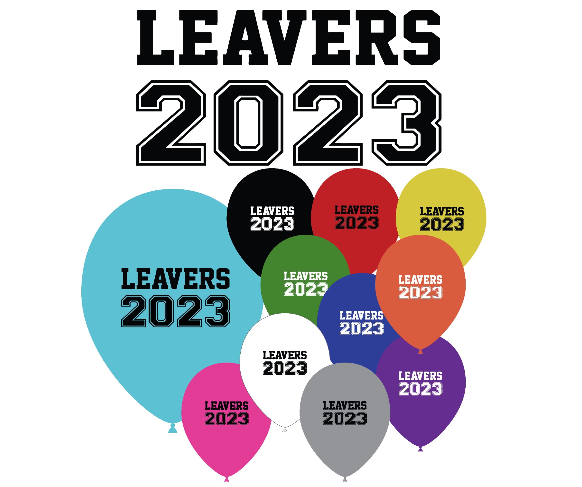 School Leavers 2023 Graduation Party Balloons Class Of 23 Senior ...