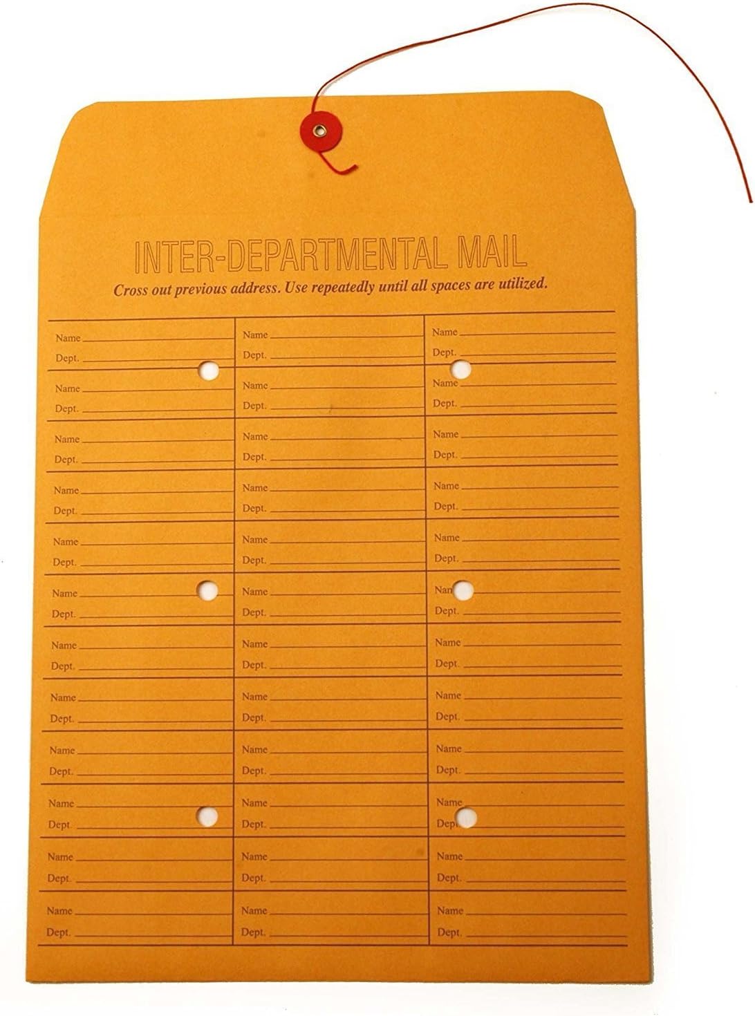 Amazon.com : Quality String-Tie Jumbo Size Inter-Department Envelopes ...