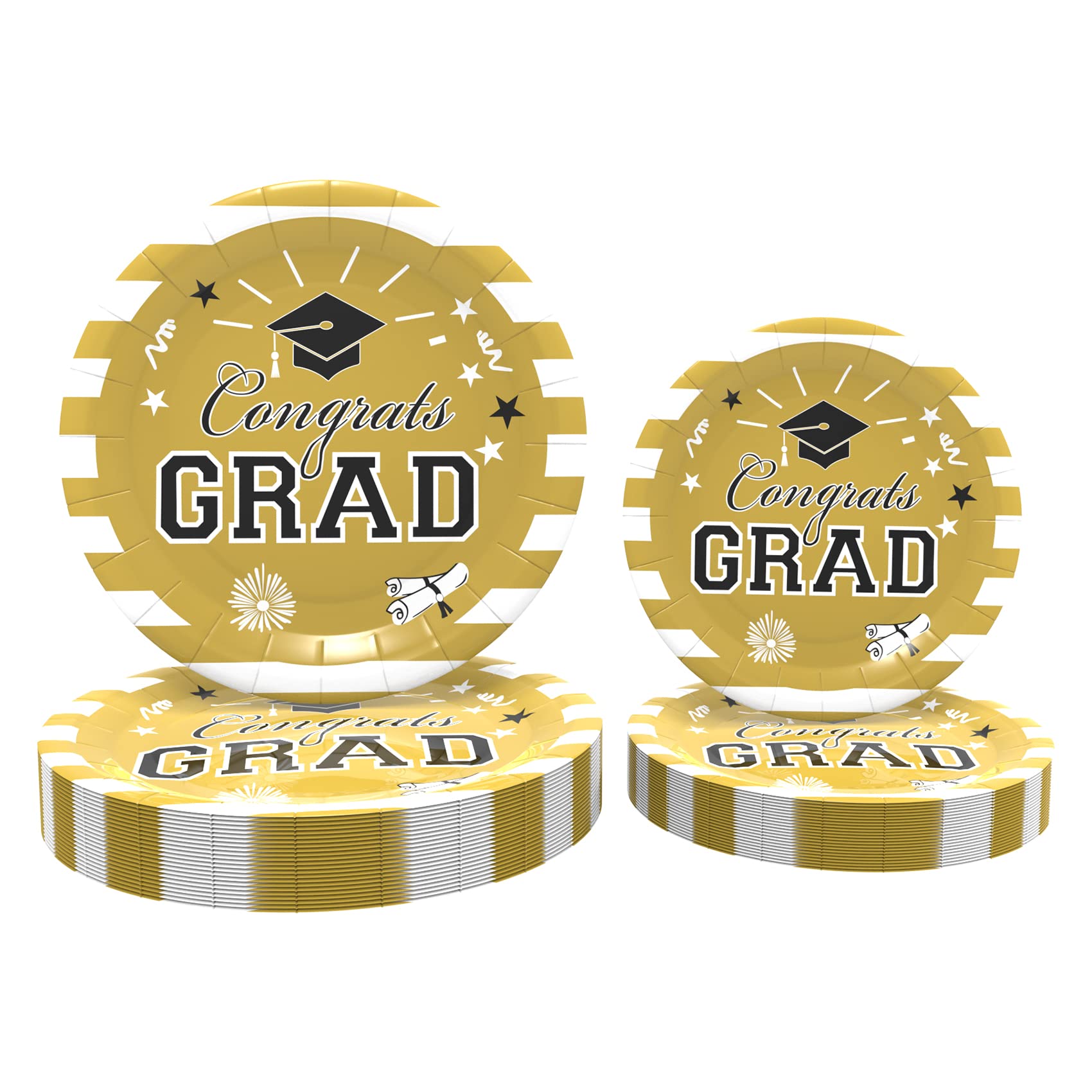 Snapklik.com : Graduation Plates-Graduation Party Decorations, 48 Pack ...