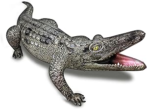 Amazon.com: HOHQB 40" Inflatable Alligator Toys Realistic Blow up ...