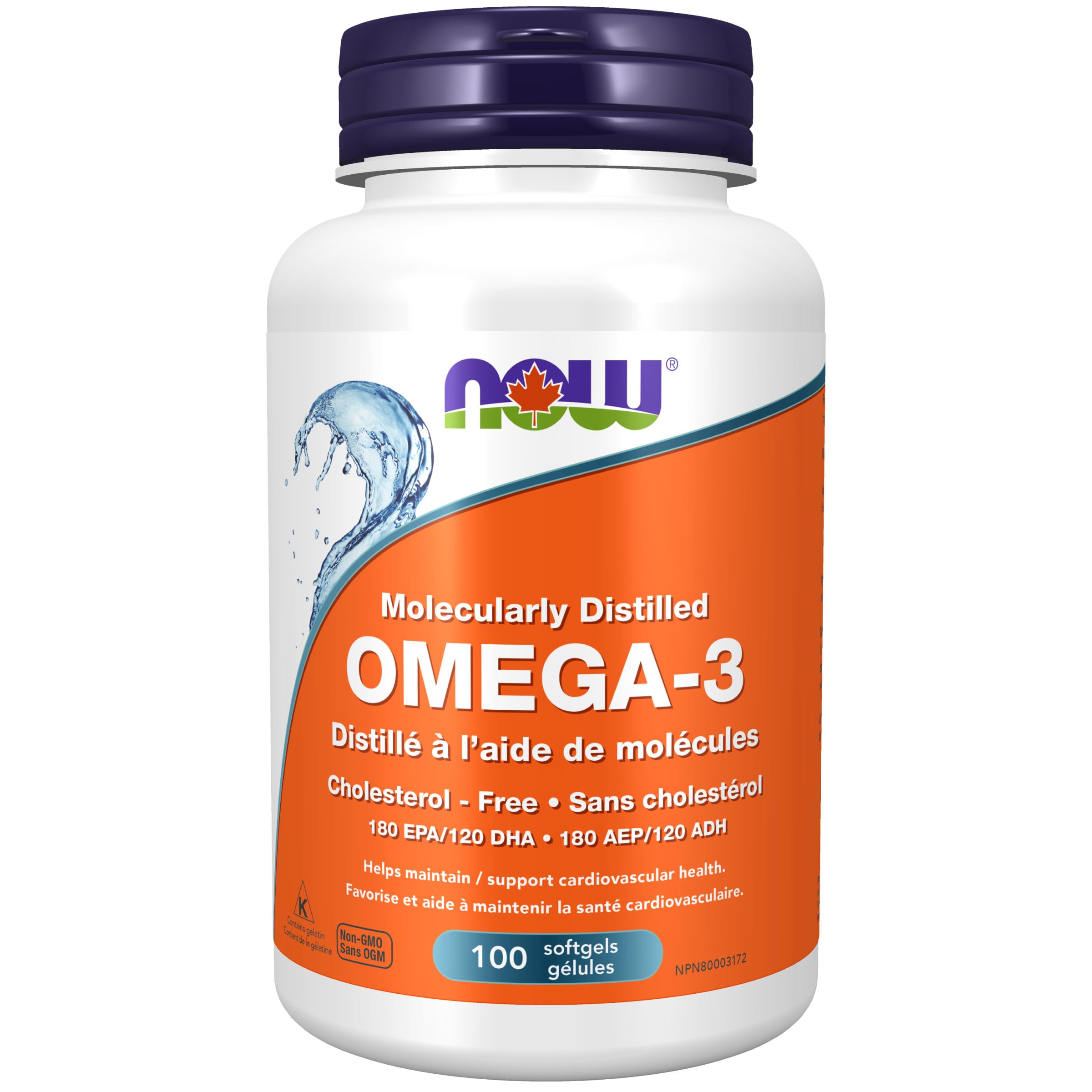 NOW Supplements Omega-3 1,000mg Softgels, 100 Count : Amazon.ca: Health ...