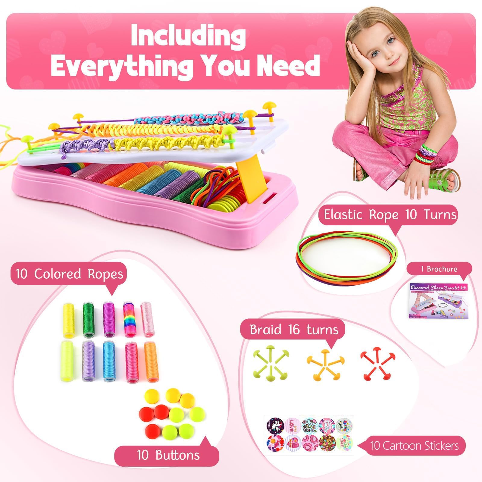 Bracelet Making Kit, Friendship Bracelet Making Kit, Loom Bands Kits ...