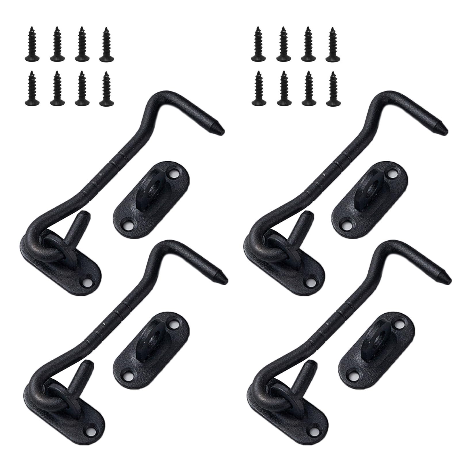 Amazon.com: Wexecon 4 Pieces Stainless Barn Door Lock Gate Hardware, 4 ...