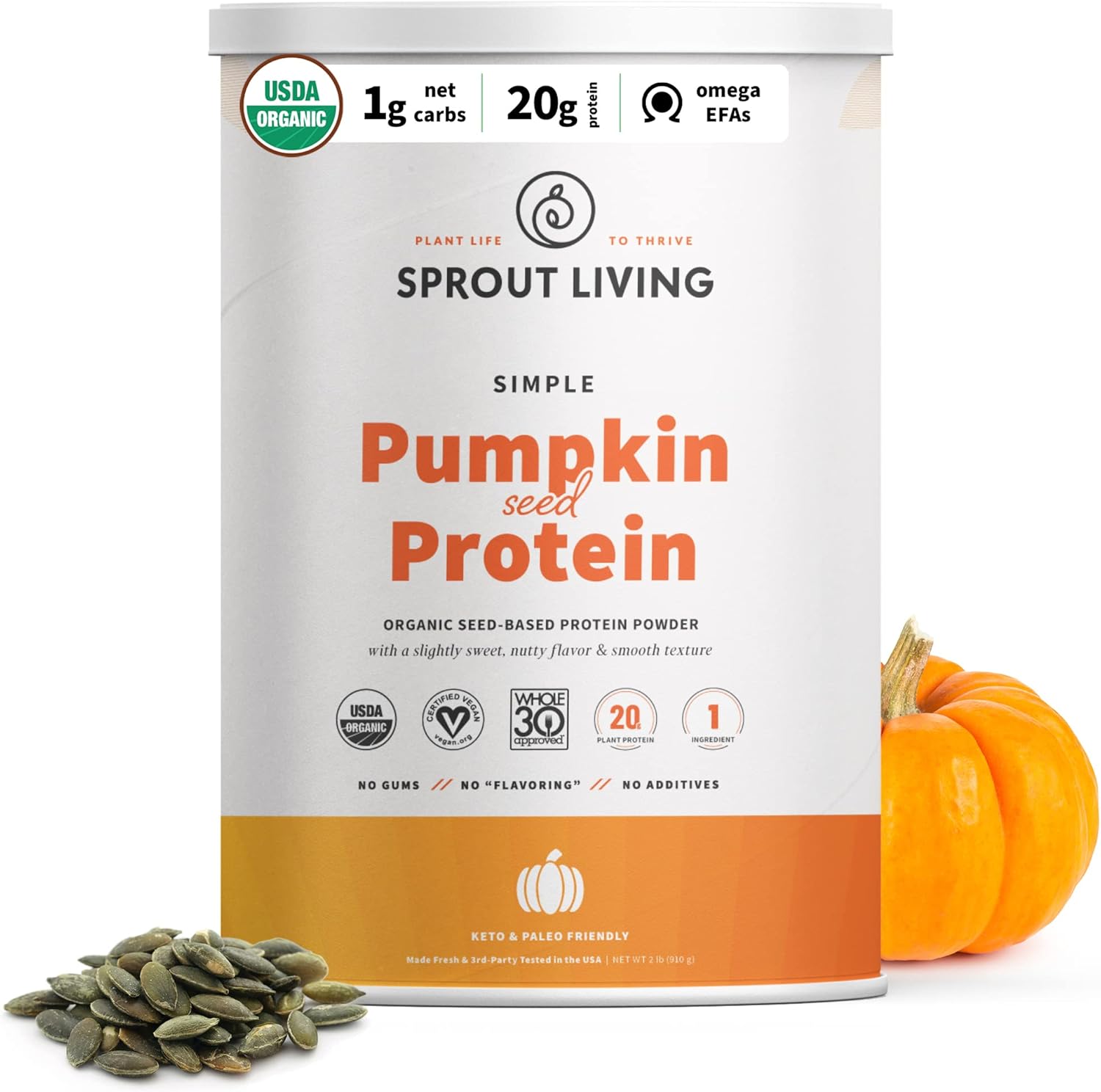Amazon.com: Sprout Living Organic Pumpkin Seed Protein Powder ...