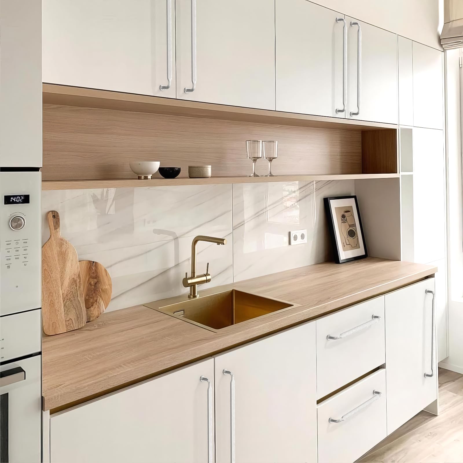 Snapklik.com : Talentedeco 10 Pack Brushed Satin Nickel Cabinet Pulls ...