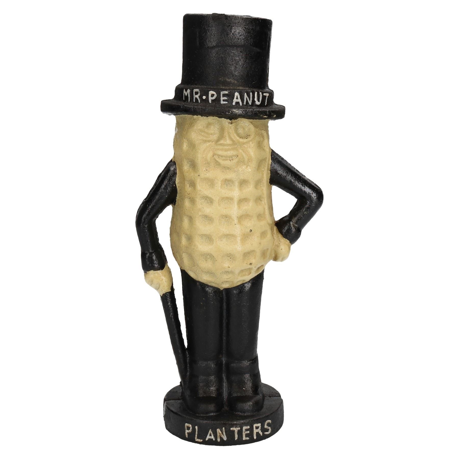 Mr Peanut Bank Cast Iron Lot MR. PEANUT STATUE FOR "PLANTERS NUT