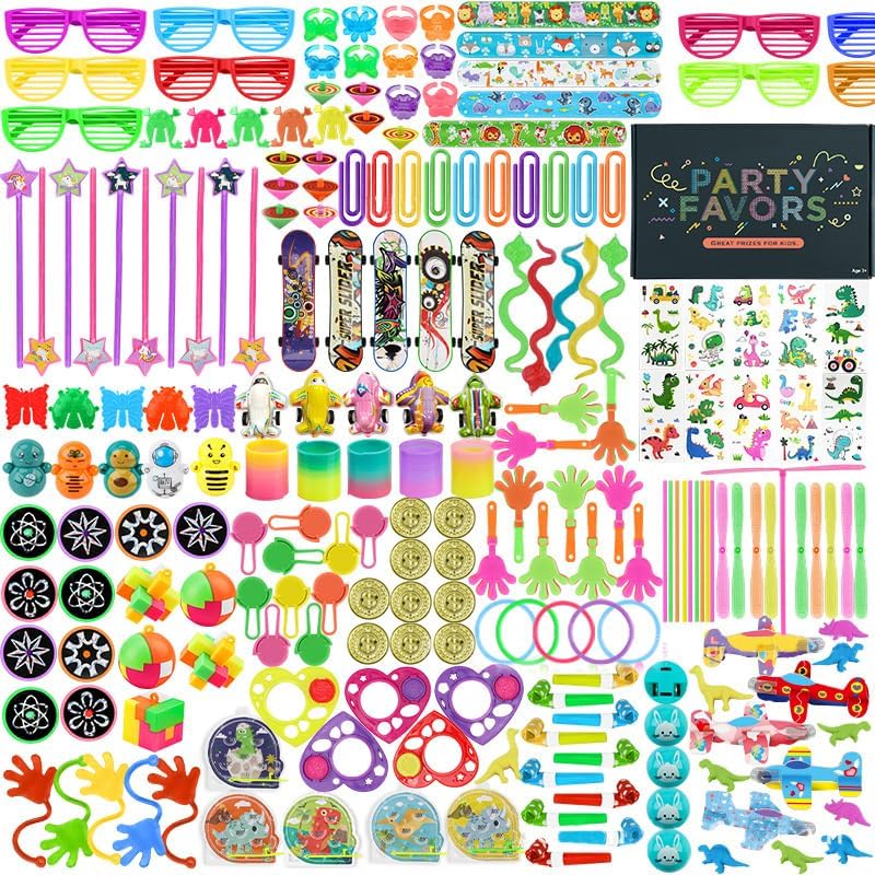 200PCS Classroom Treasure Box Prizes Kids Birthday Party Favors Goody ...