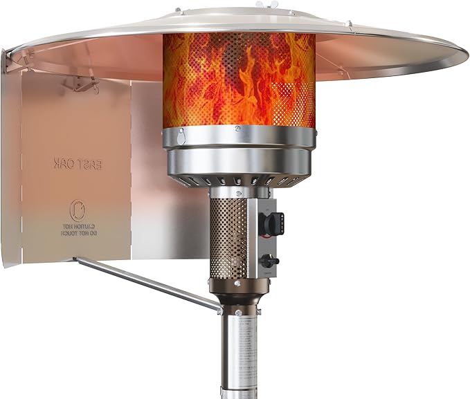 Amazon.com: EAST OAK Patio Heater Reflector Shield, Outdoor Heater ...