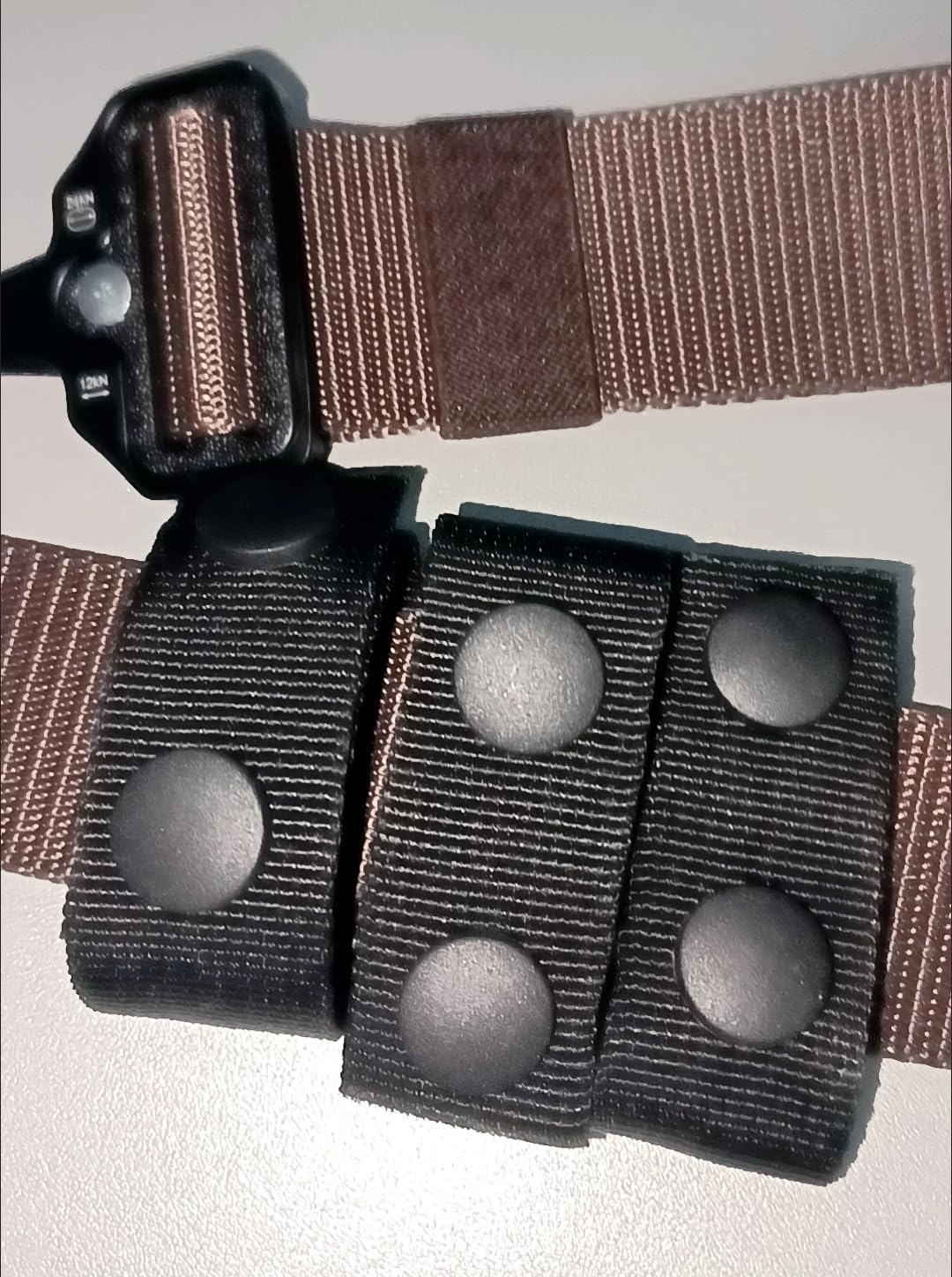 Snapklik.com : 10 PCS Black Nylon Belt Keepers, Double Snaps Security ...