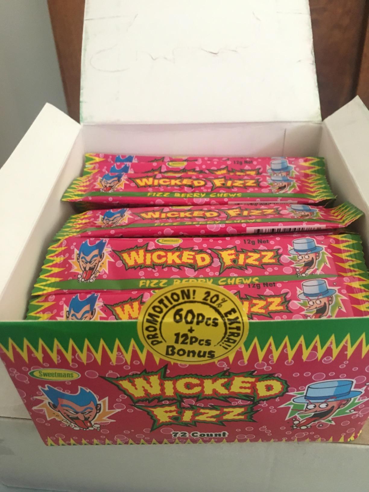 Wicked Fizz Grape Chews 12 g, 72 Count : Amazon.com.au: Pantry Food ...