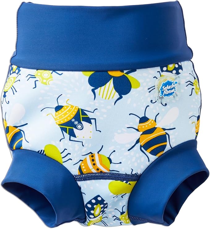 Baby & Toddler Happy Nappy Duo Reusable Swim Nappy with Silver Lining ...