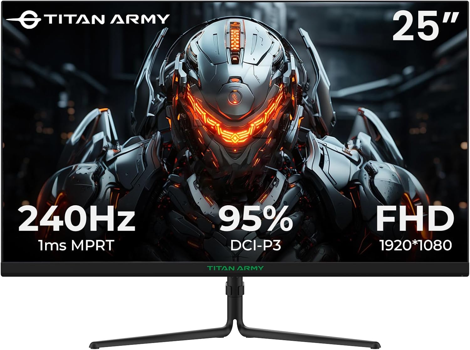 TITAN ARMY 240Hz Gaming Monitor 24.5 Inch, 1080p Full HD 1ms MPRT ...