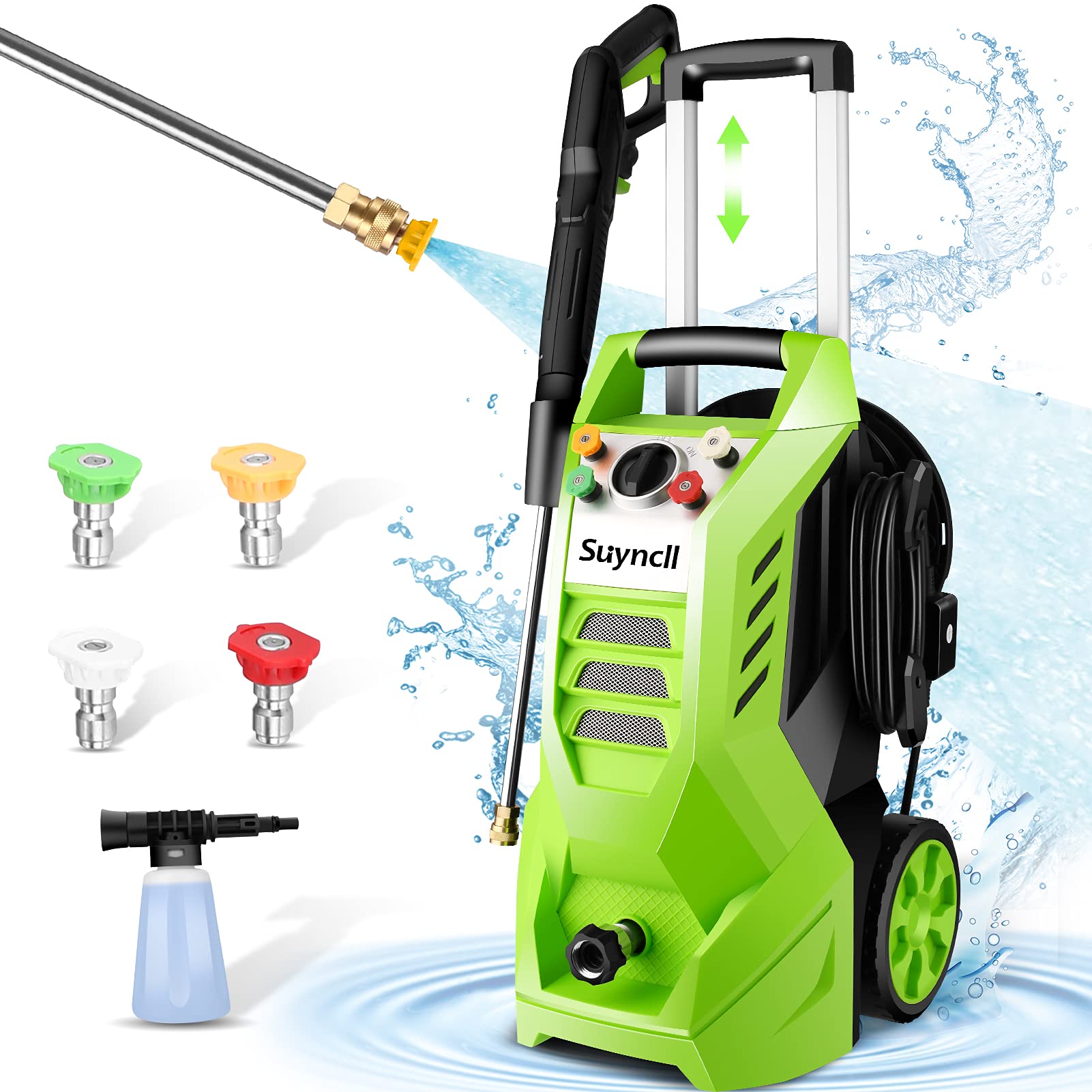 Pro Version Pressure Washer Suyncll 2300psi Electric Pressure Washer 2 ...