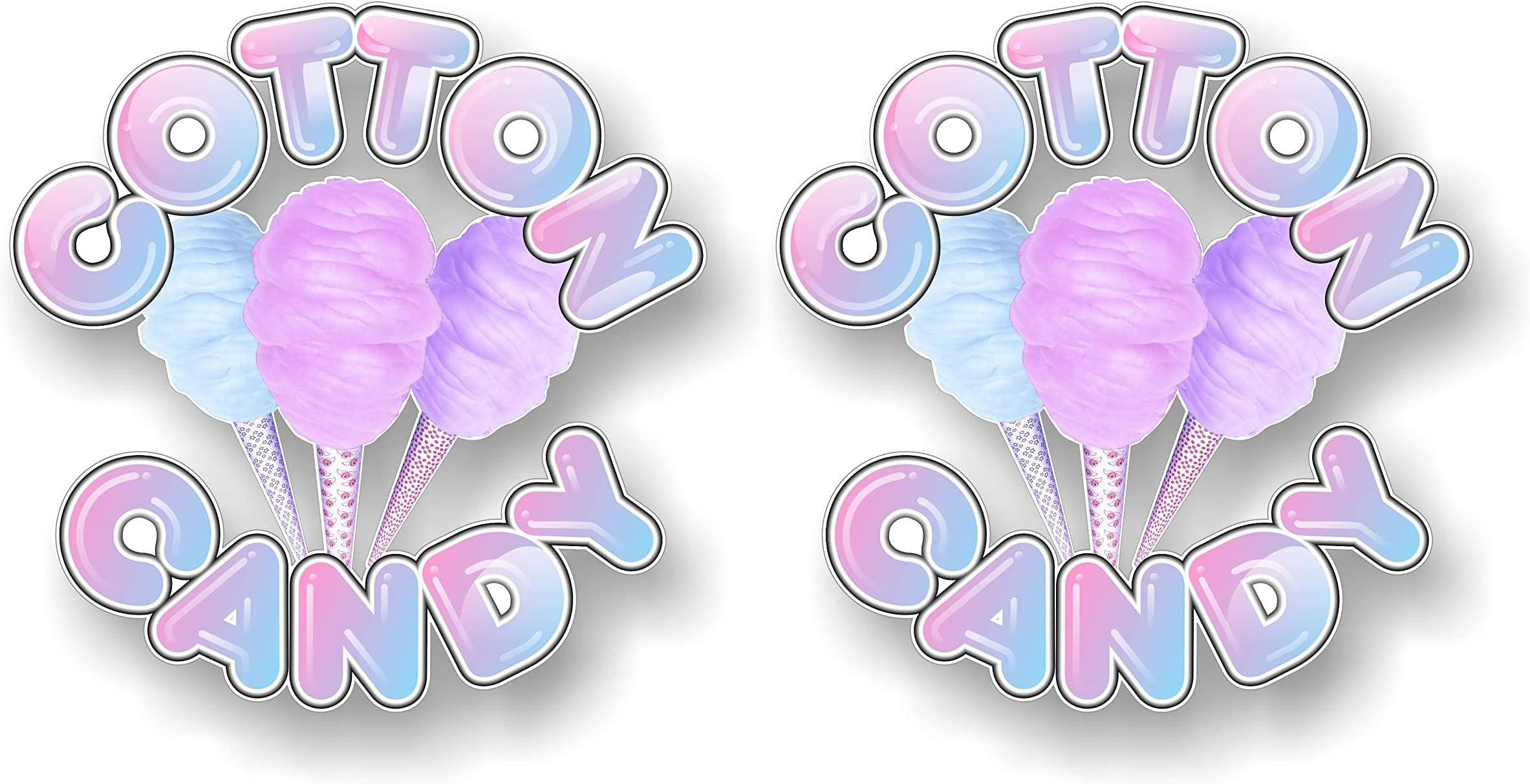 Amazon.com - Kawaii Cotton Candy Sticker Vinyl Bumper Sticker Decal ...