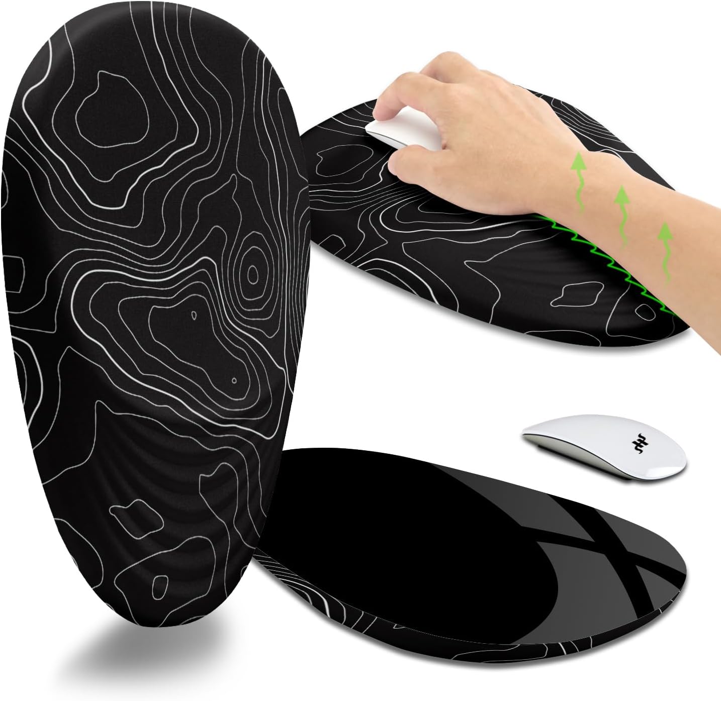 Amazon.com : Hokafenle Ergonomic Mouse Pad Wrist Support with Stepped ...