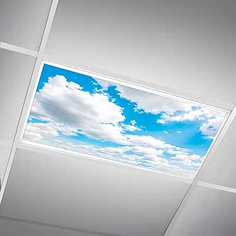SCWISOAS Fluorescent Light Covers for Ceiling Lights -Magnetic Cloud ...