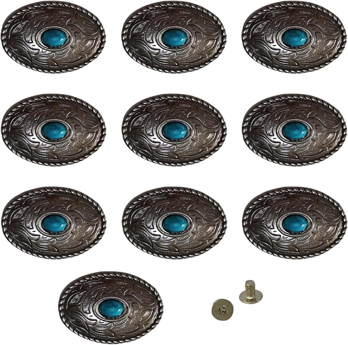 Amazon.com: 30Pcs Bronze Decorative Buckle Mini Screw Conchos for ...
