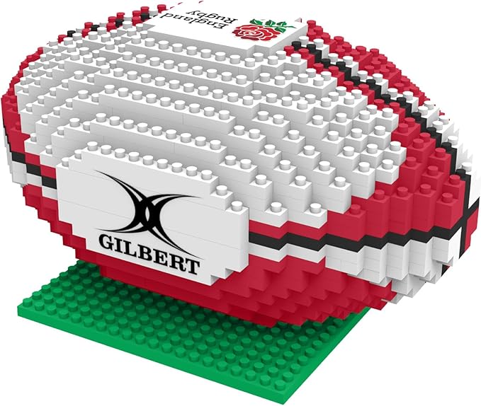 FOCO Officially Licensed RFU 3D BRXLZ Bricks Rugby Ball Toy Model ...