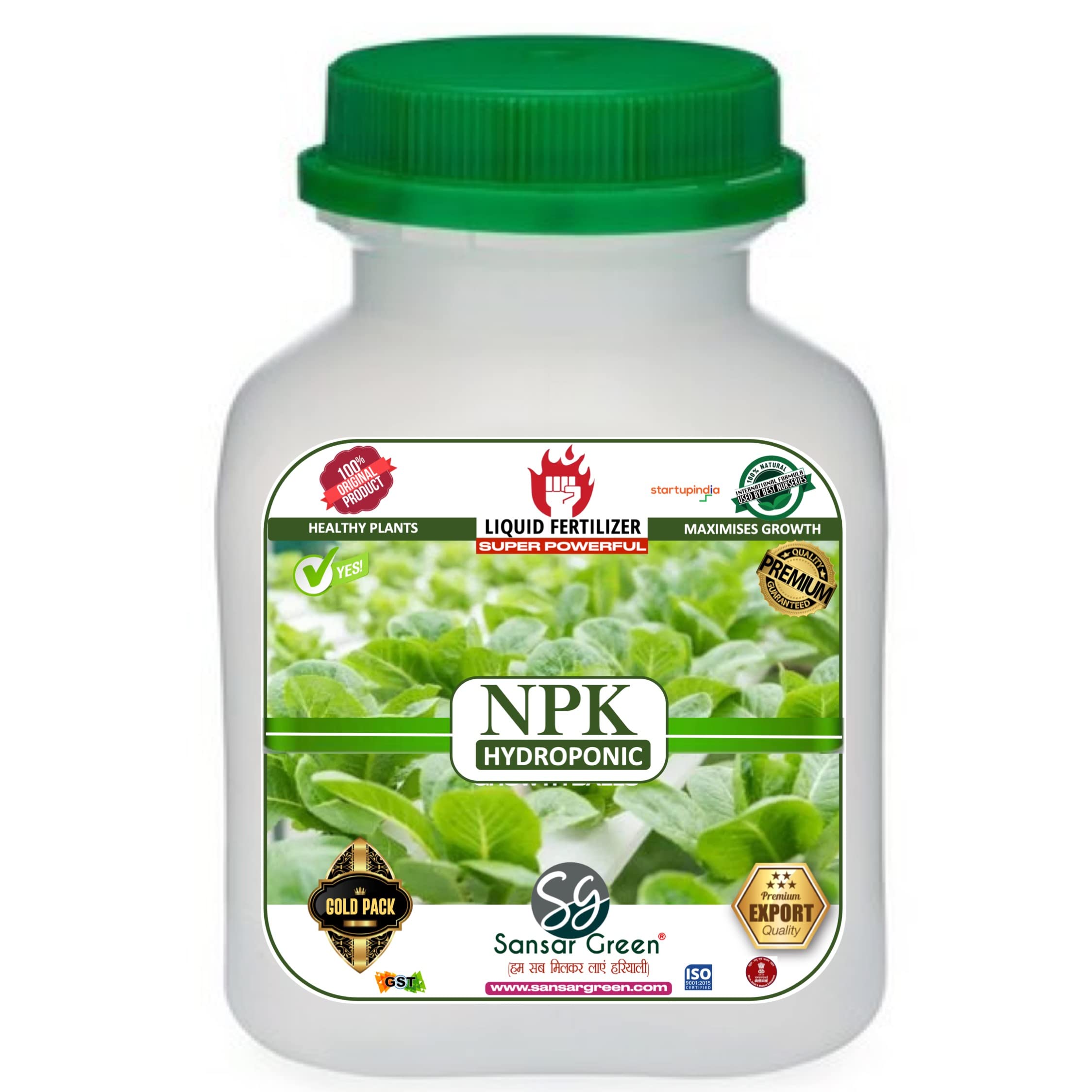 Sansar Green® NPK for Hydroponic Plants, Essential Growth Fertilizer for Plants. (250 ml ...