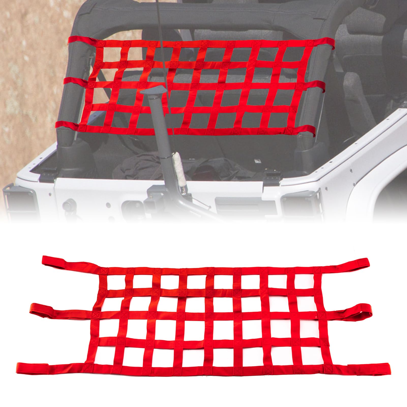 Snapklik.com : WeiSen Mesh Cargo Net Cargo Netting Roof Top Hammock ...