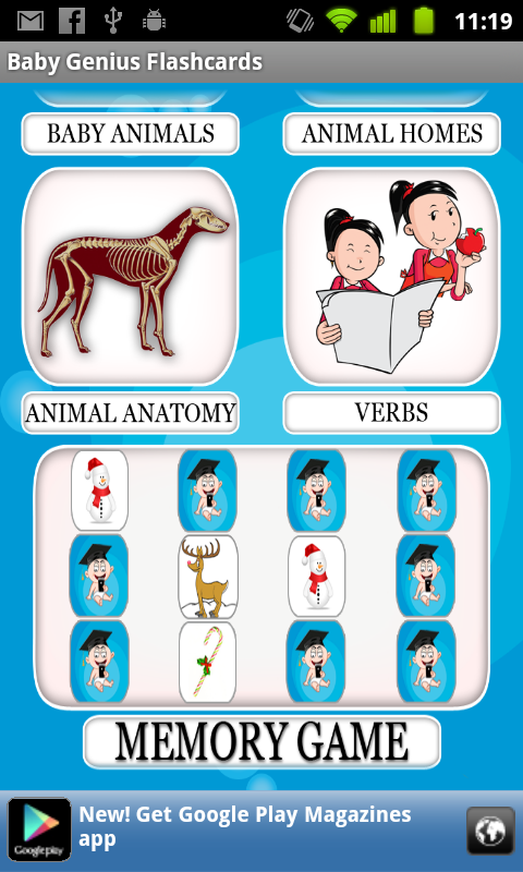 Aplicación Genius Baby Flash Cards - Kids learn Anatomy, Botany ...