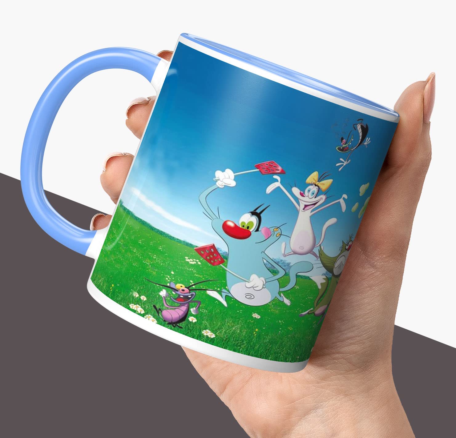 Buy NH10 DESIGNS Printed Cartoon Coffee Mug Cartoon Mugs for Kids Girls ...