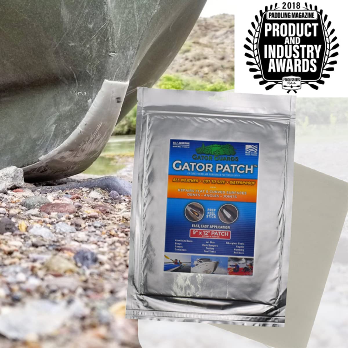 Snapklik.com : Gator Patch Fiberglass Reinforced Repair Patch - Repairs ...