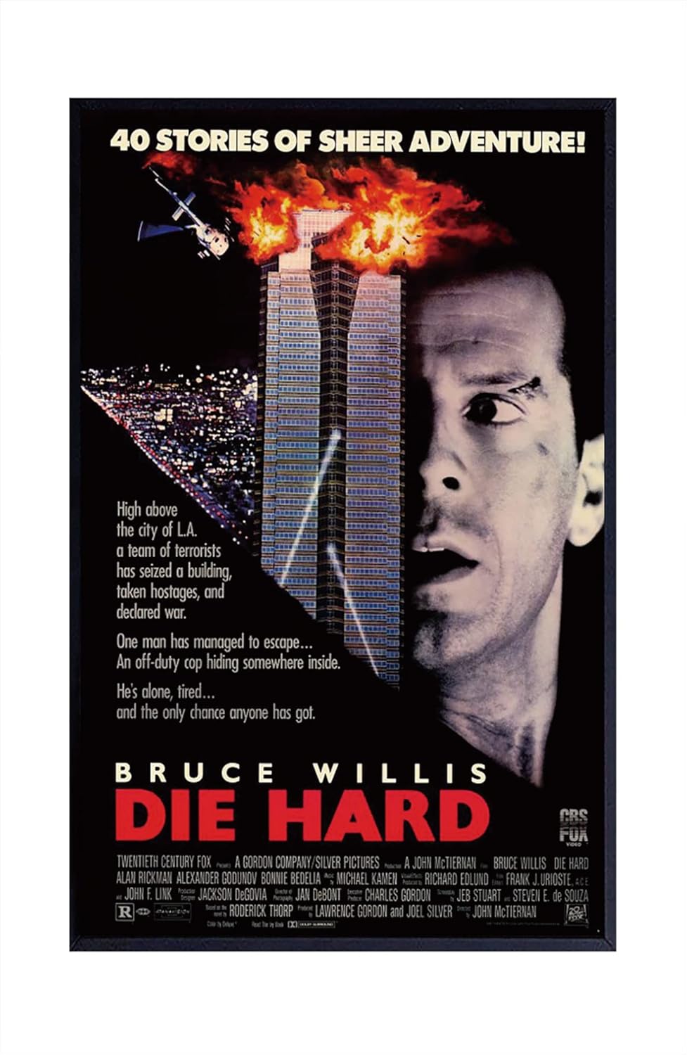 Amazon.com: Die Hard Wall Movie Poster - Matte poster Frameless Gift 11 ...