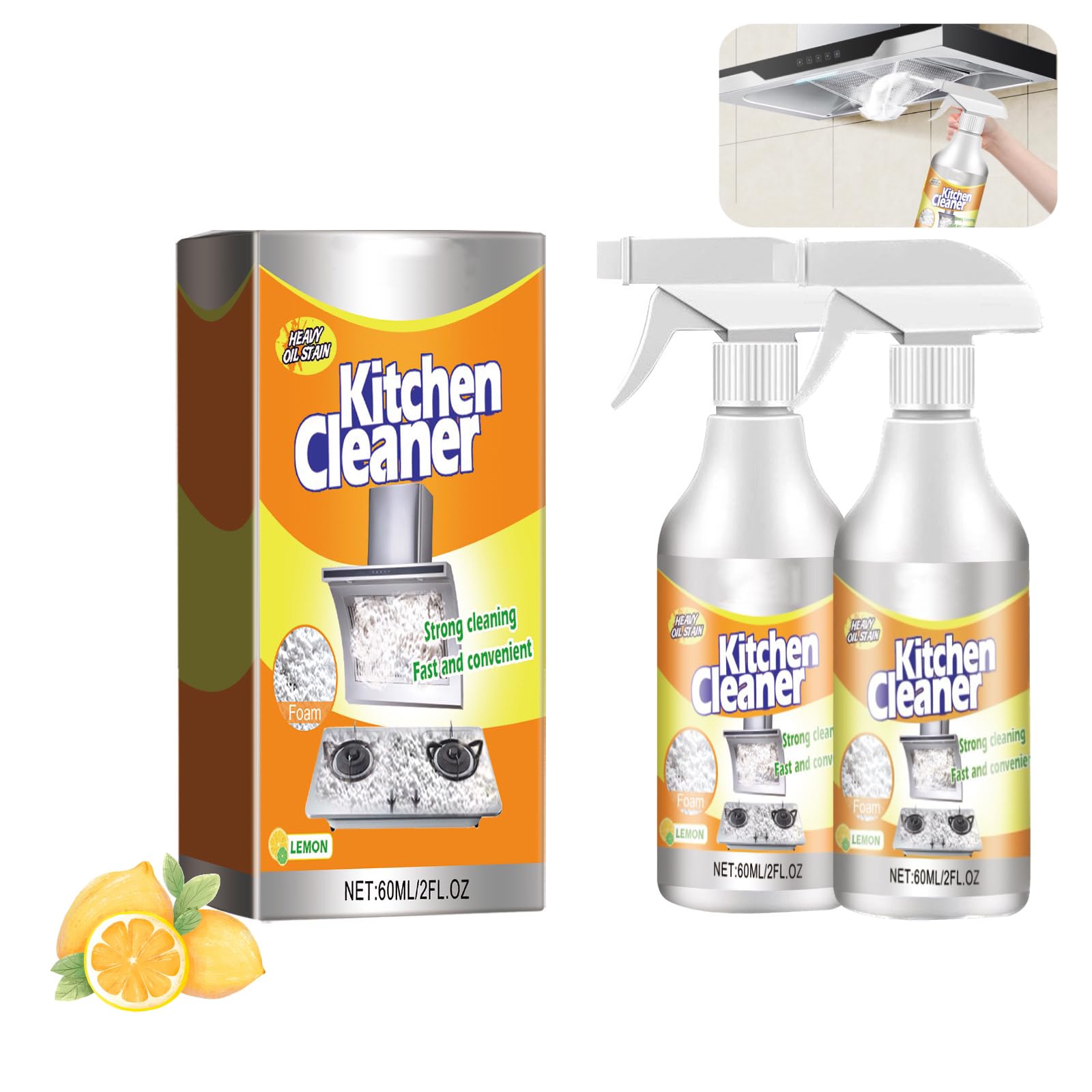 Kitchen Foam Cleaner, Kitchen Foam Cleaner Spray, 2024 Kitchen Foam ...