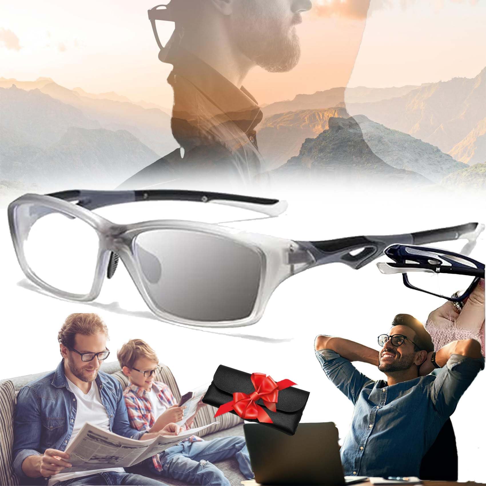 Amazon.com: Optigaze Glasses,New Sports Color-Changing Multi-Focal ...