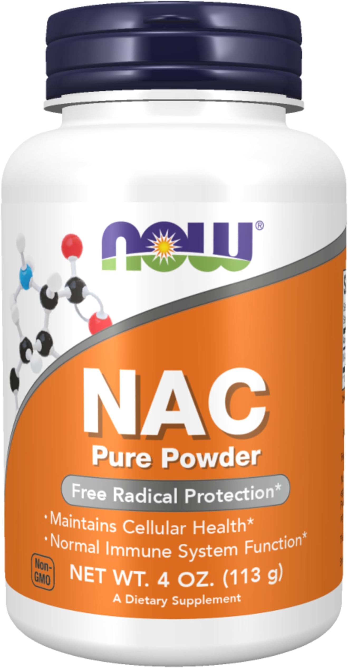 Amazon.com: NOW Supplements, NAC (N-Acetyl Cysteine) 600 mg Pure Powder ...